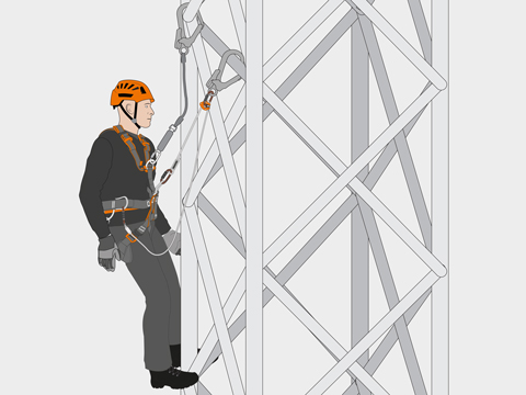 TUNER PRO Lanyards for Rope Access & Work Positioning
