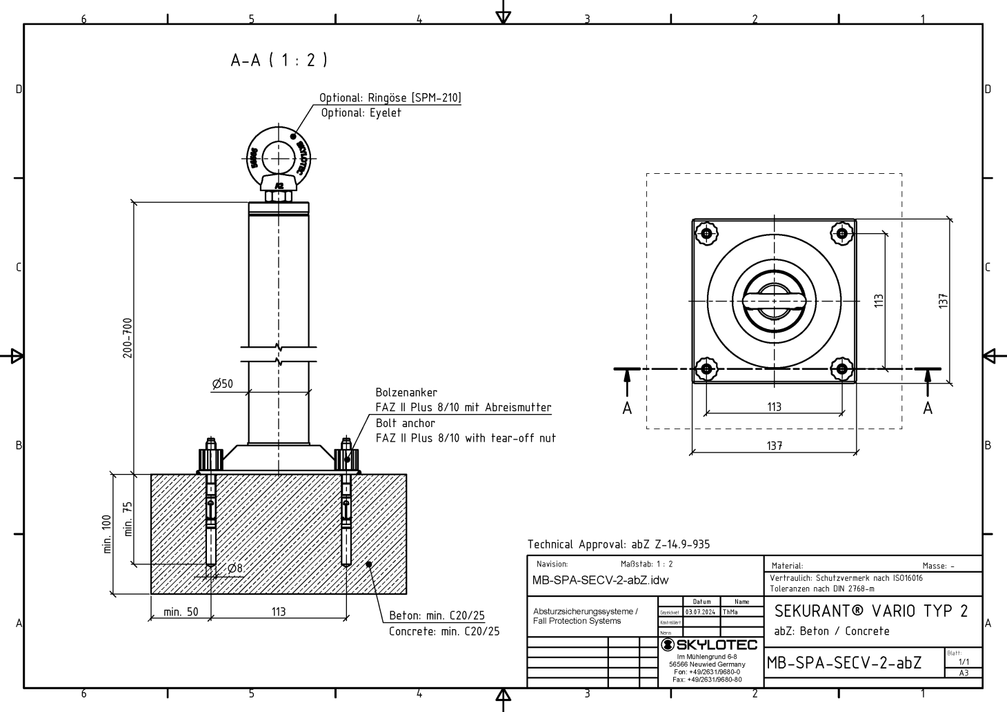 SEKURANT® VARIO TYP 2